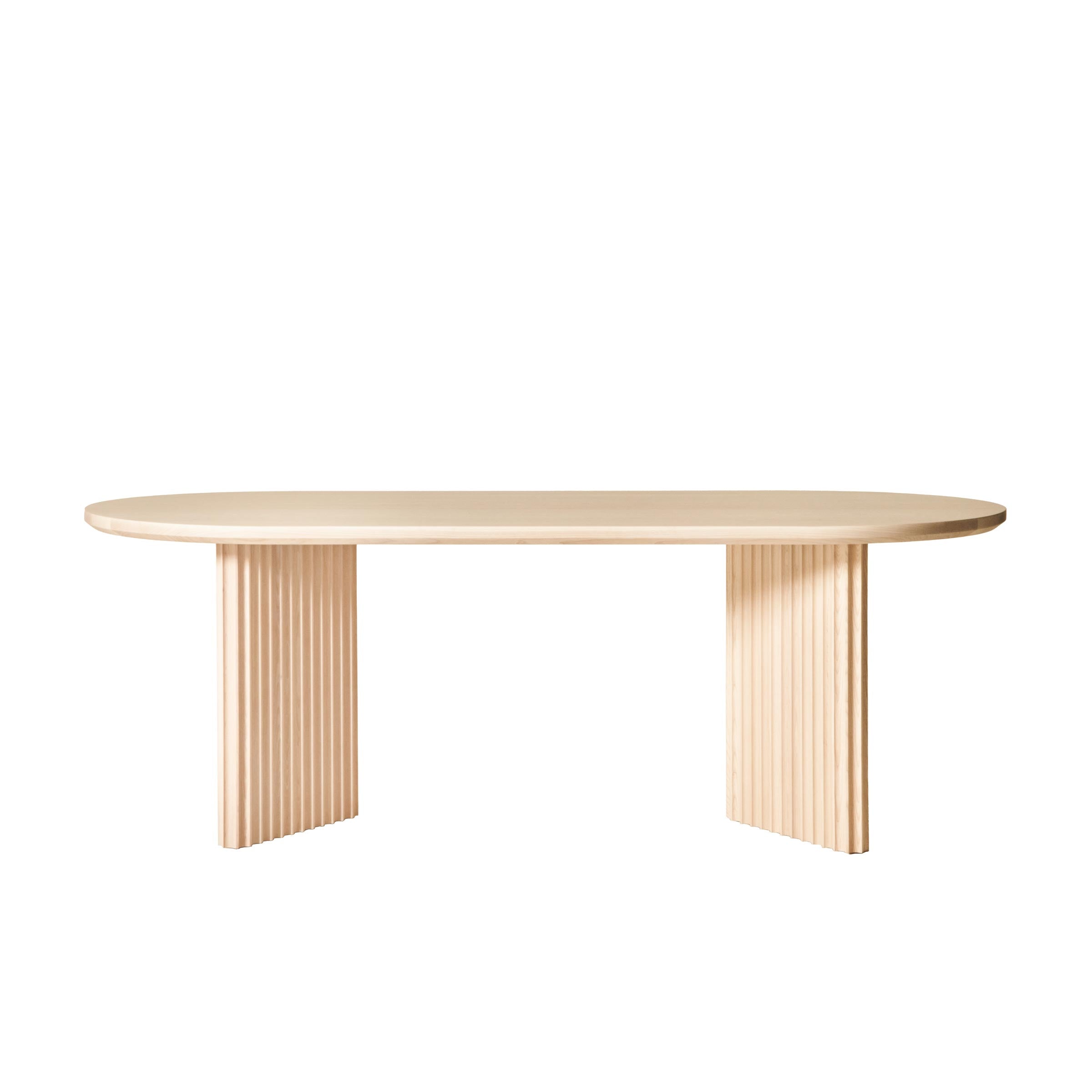 Ash Wood Oval Dining Table BASALTO by Cono Studio for Dale Italia ...