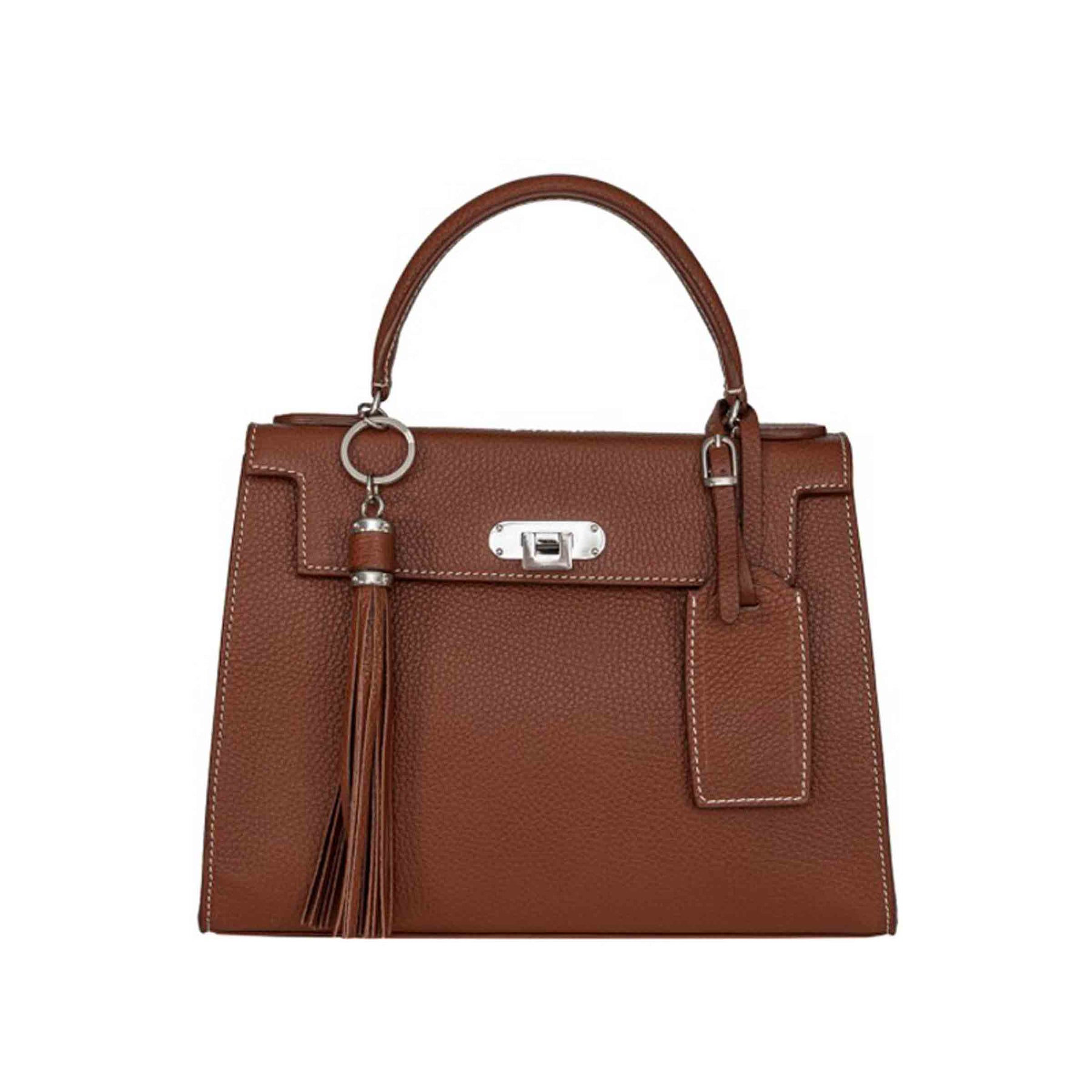 Top Handle Leather Bag ROSE 29 by Buti Pelletterie. Shop on Design Italy