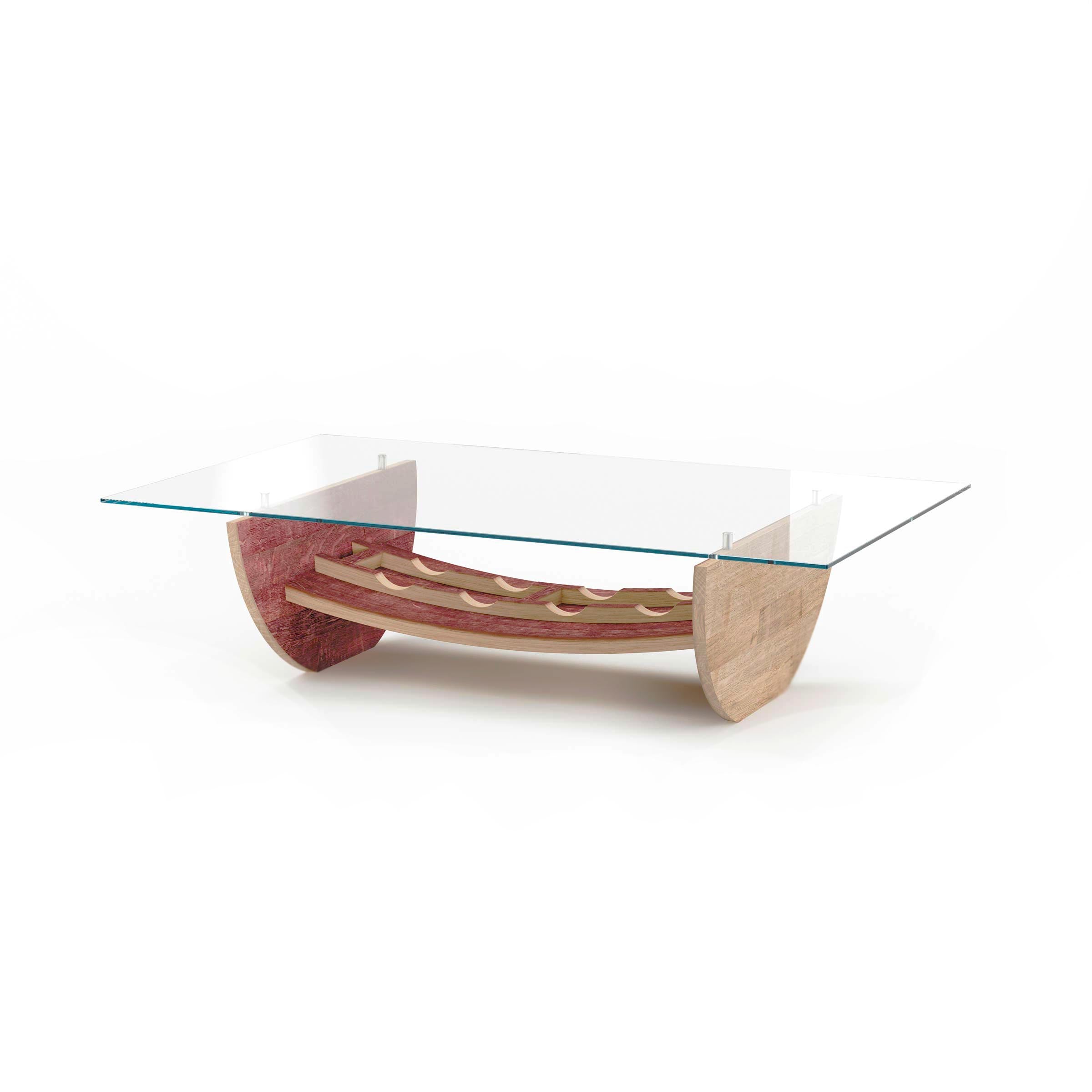 Wine Rack Coffee Table from Wine Barrels CANAI by Winetage. Shop on ...