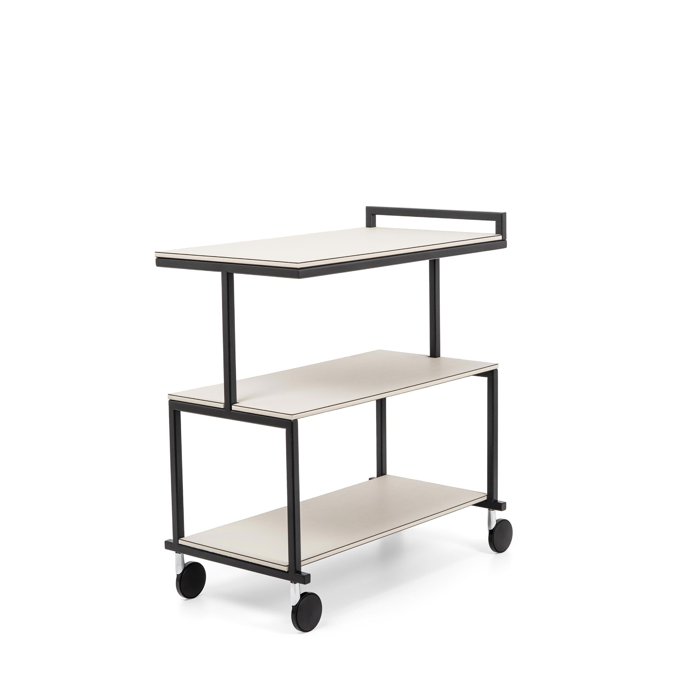 Serving Trolley ALBERT with Wheels by Pinetti. Shop on Design Italy