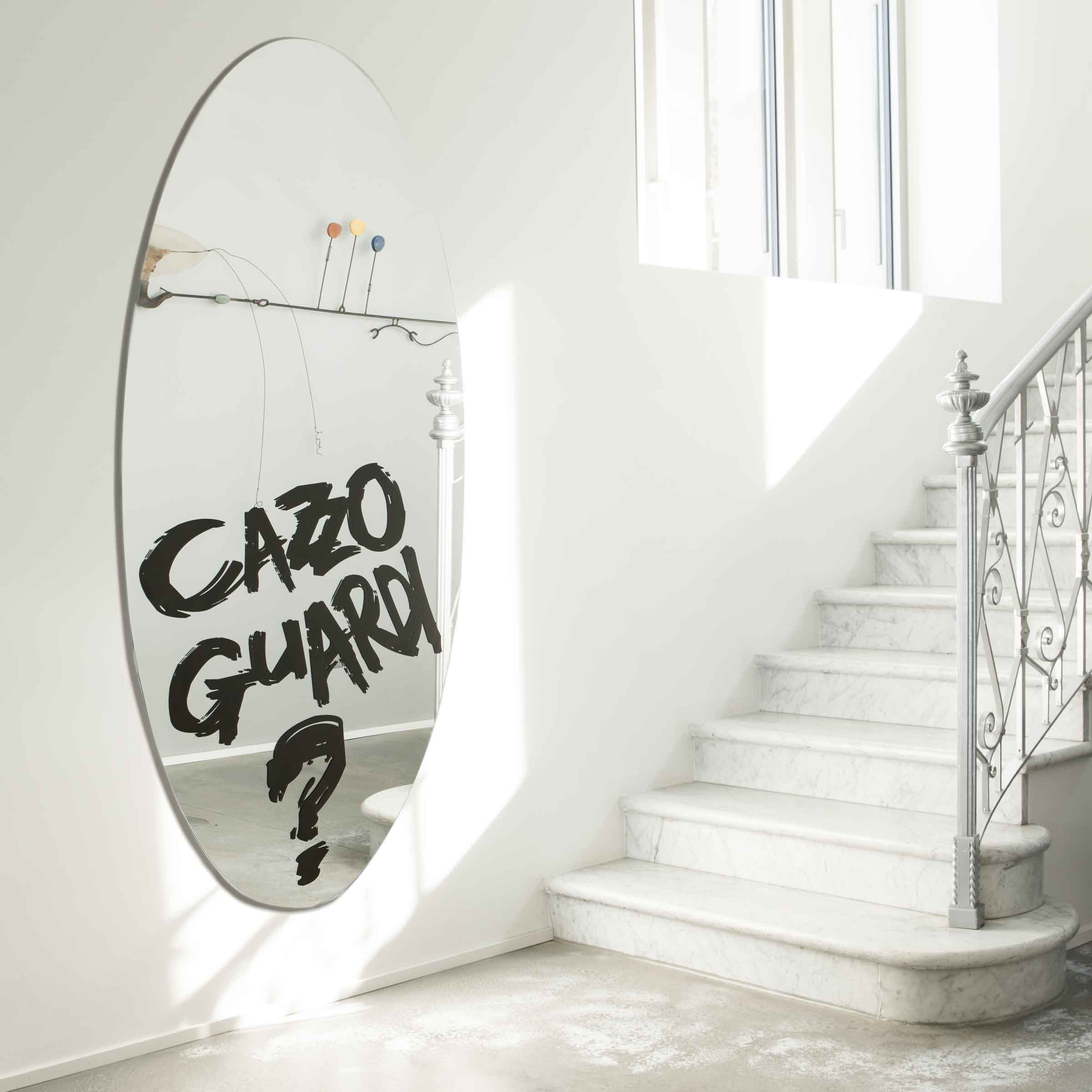 Oval Wall Mirror CAZZOGUARDI by Claudio Bitetti for Sturm Milano ...