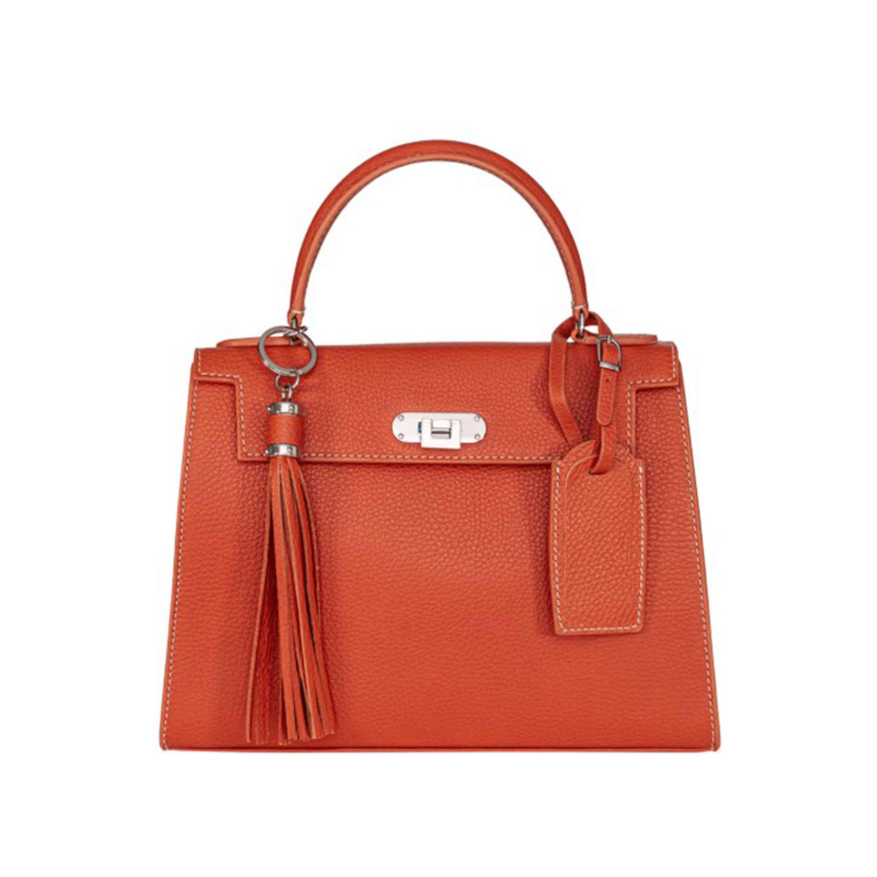 Top Handle Leather Bag ROSE 29 by Buti Pelletterie. Shop on Design Italy