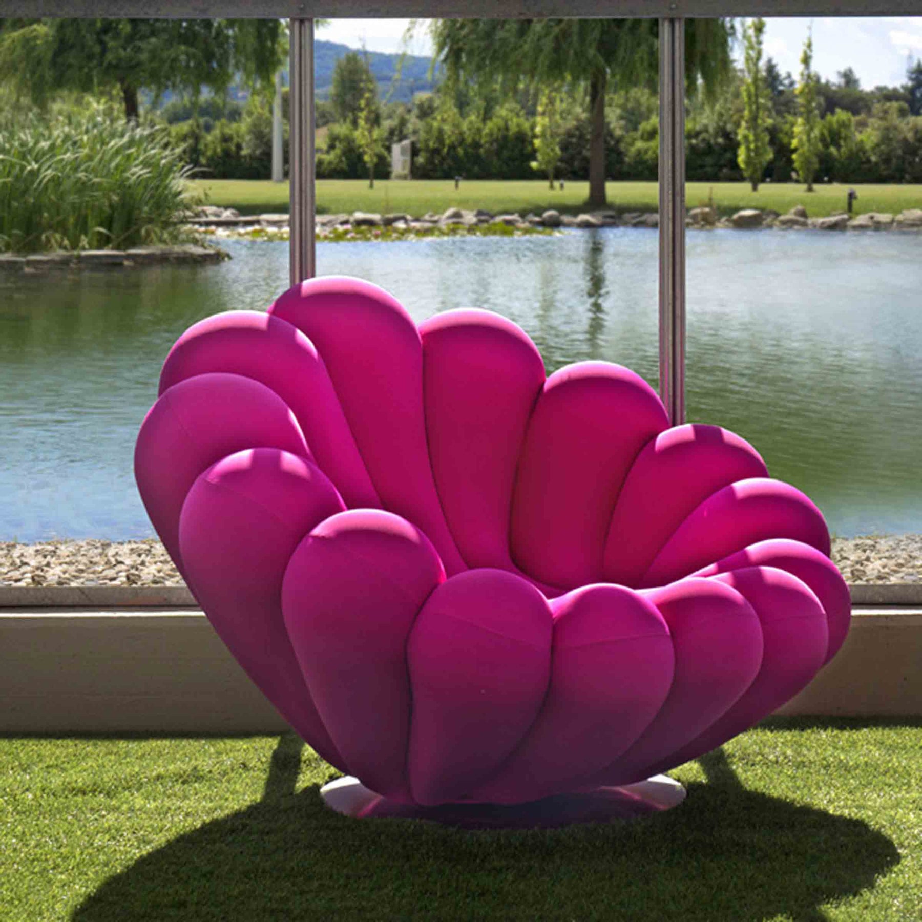 Swivel Armchair ANEMONE by Giancarlo Zema for Giovannetti - Design Italy
