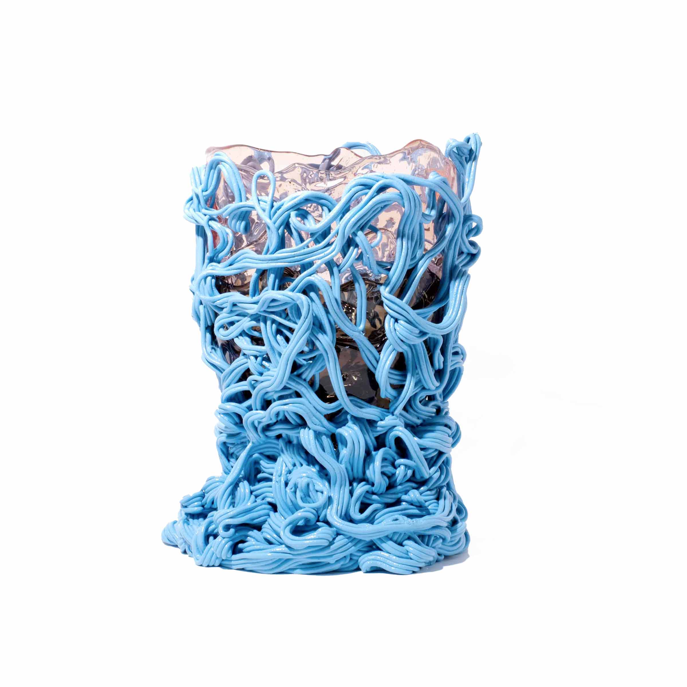 Resin Vase SPAGHETTI EXTRA COLOUR Light Blue by Gaetano Pesce for Fish ...