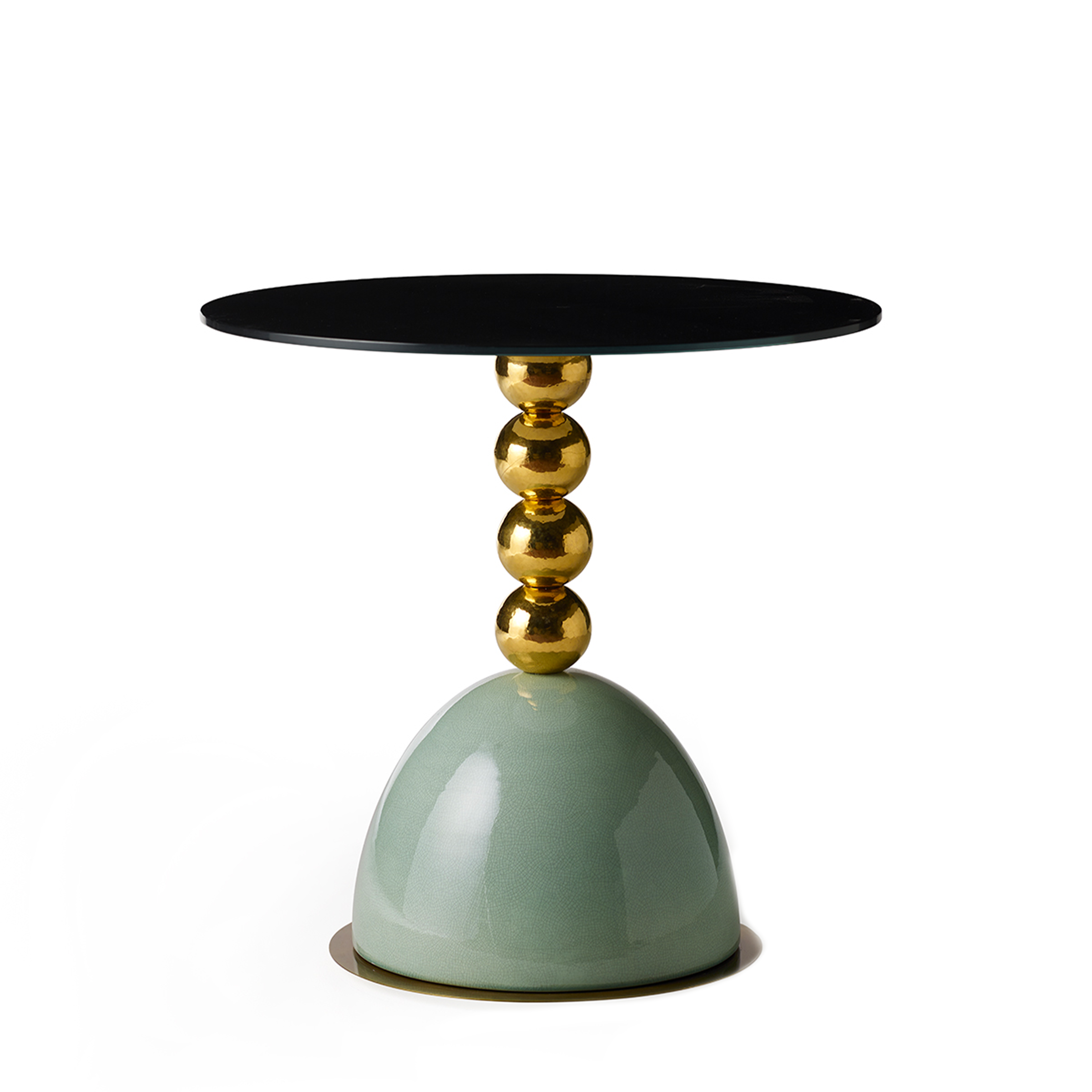 Side Table PINS Gold and Black by La Récréation for Marioni. Shop on ...