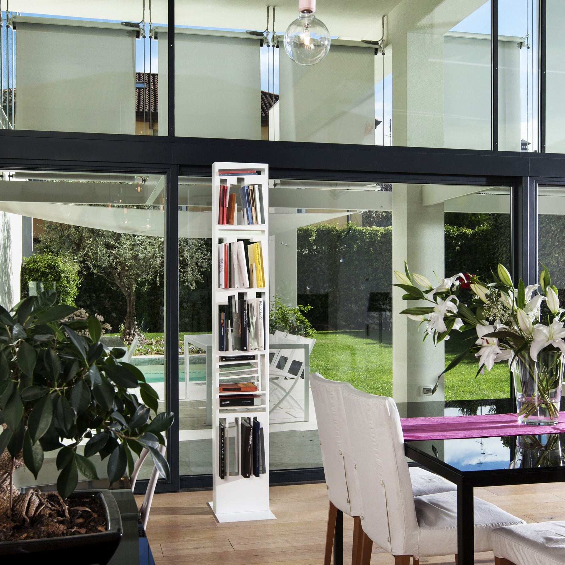 Steel Bookshelf BOOKSHAPE Slim. Shop on Design Italy
