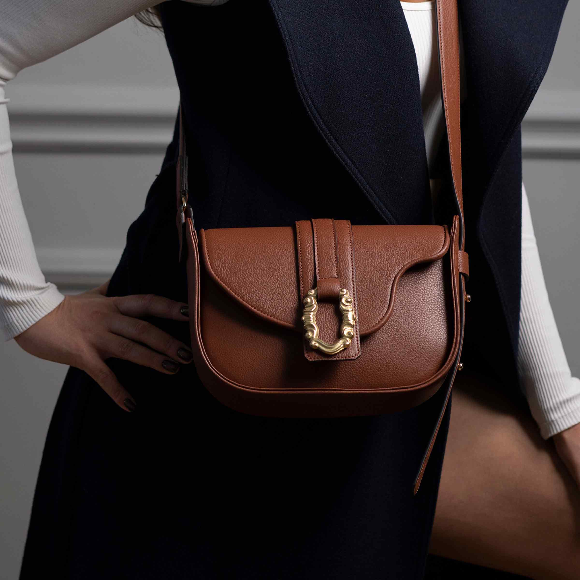 Crossbody Leather Bag LIA by MARCO Atelier. Shop on Design Italy