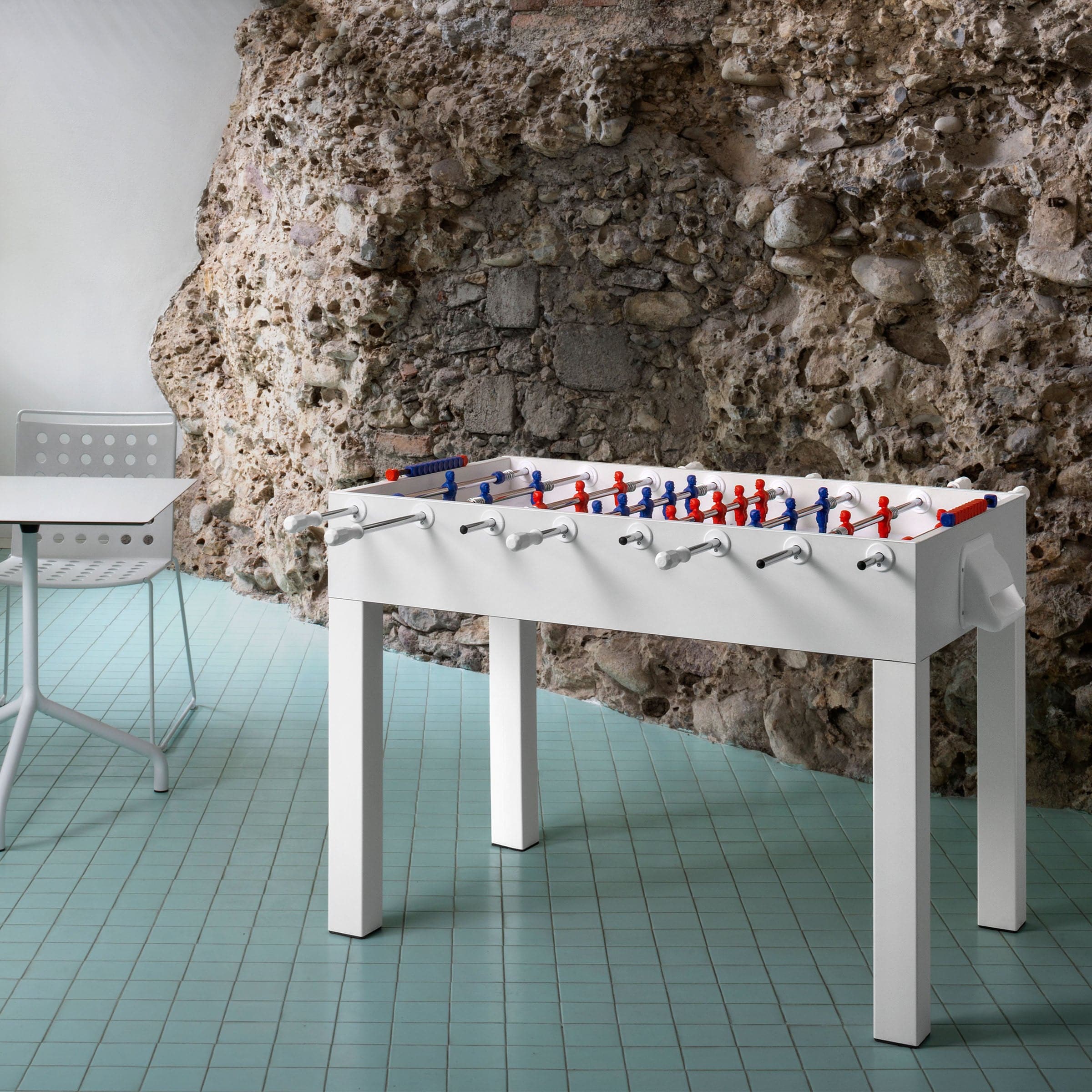 Metal Foosball Table FIDO by Basaglia and Rota Nodari for FAS Pendezza ...