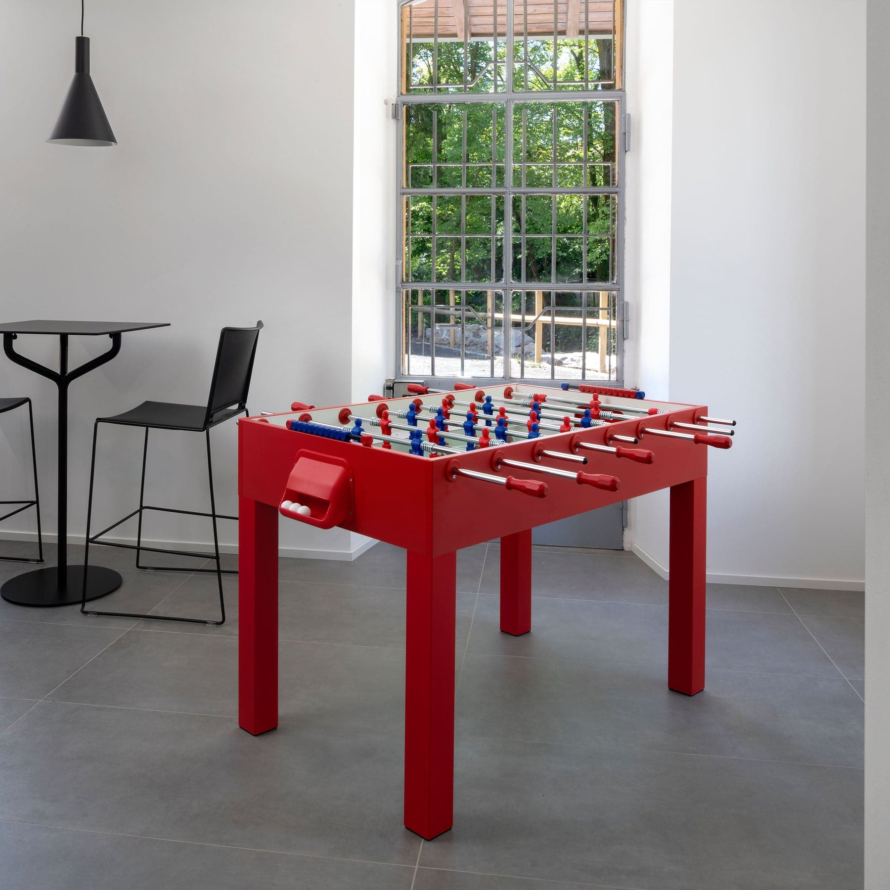 Metal Foosball Table FIDO by Basaglia and Rota Nodari for FAS Pendezza ...