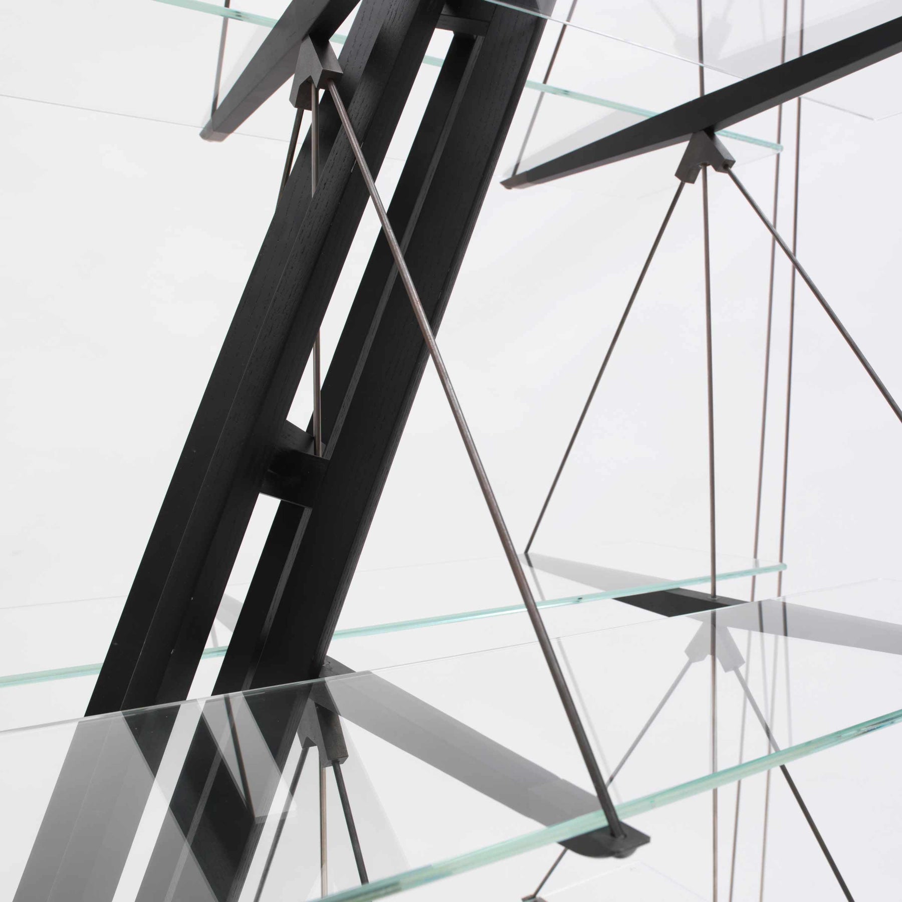 Glass and Wood Bookshelf VELIERO by Franco Albini for Cassina. Shop on ...