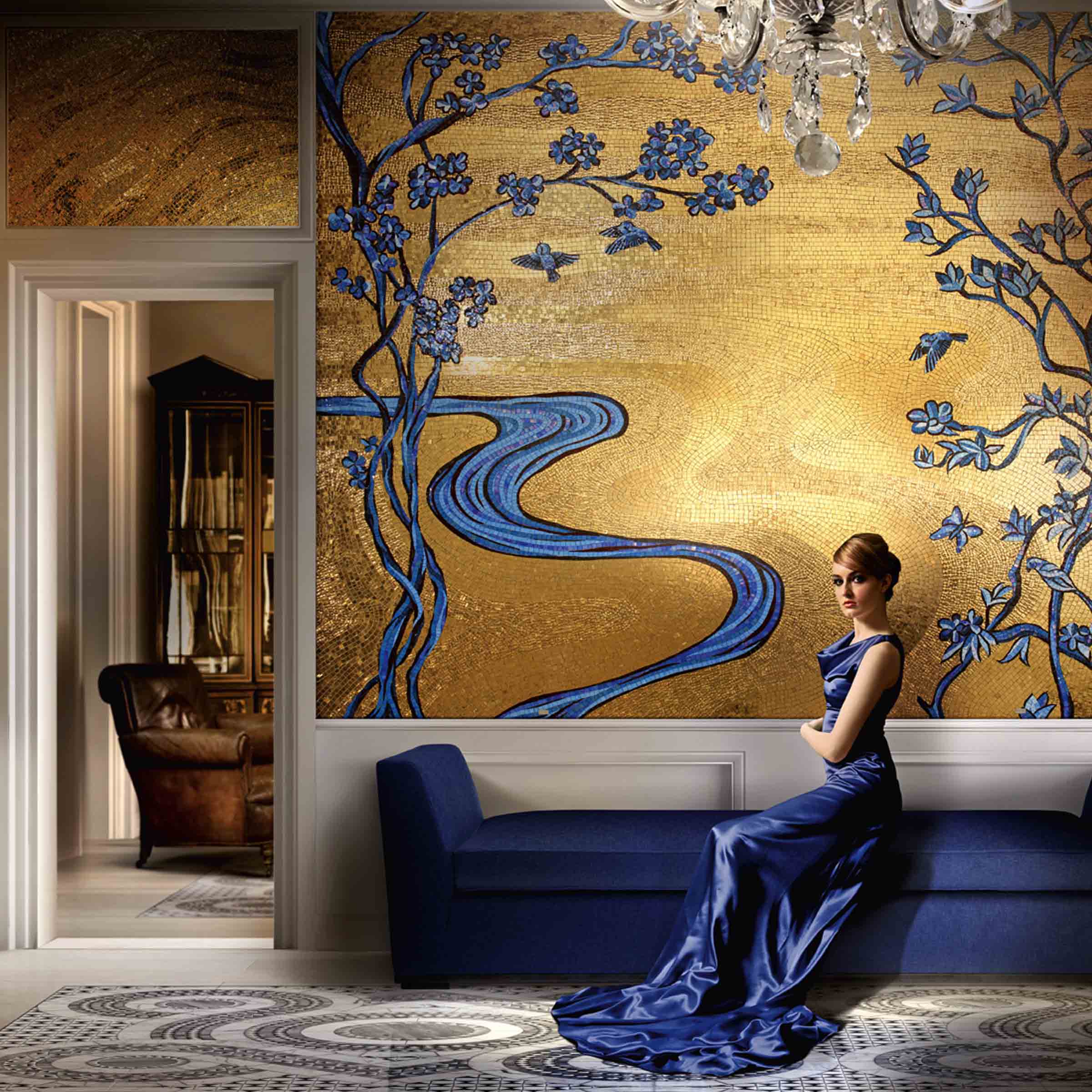 Gold Mosaic ORIENT 305A by Sicis. Shop on Design Italy