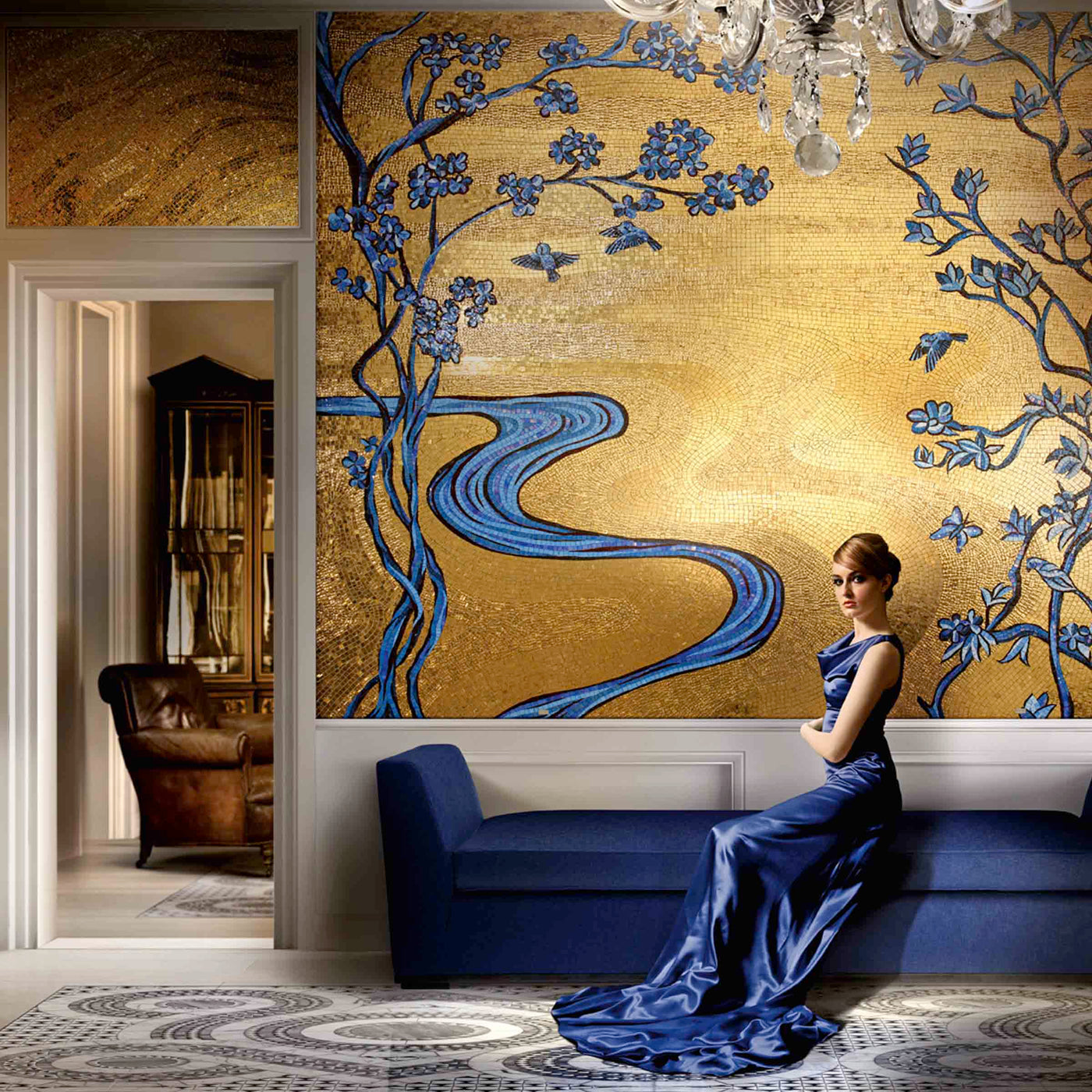 Gold Mosaic ORIENT 305A by Sicis – Design Italy