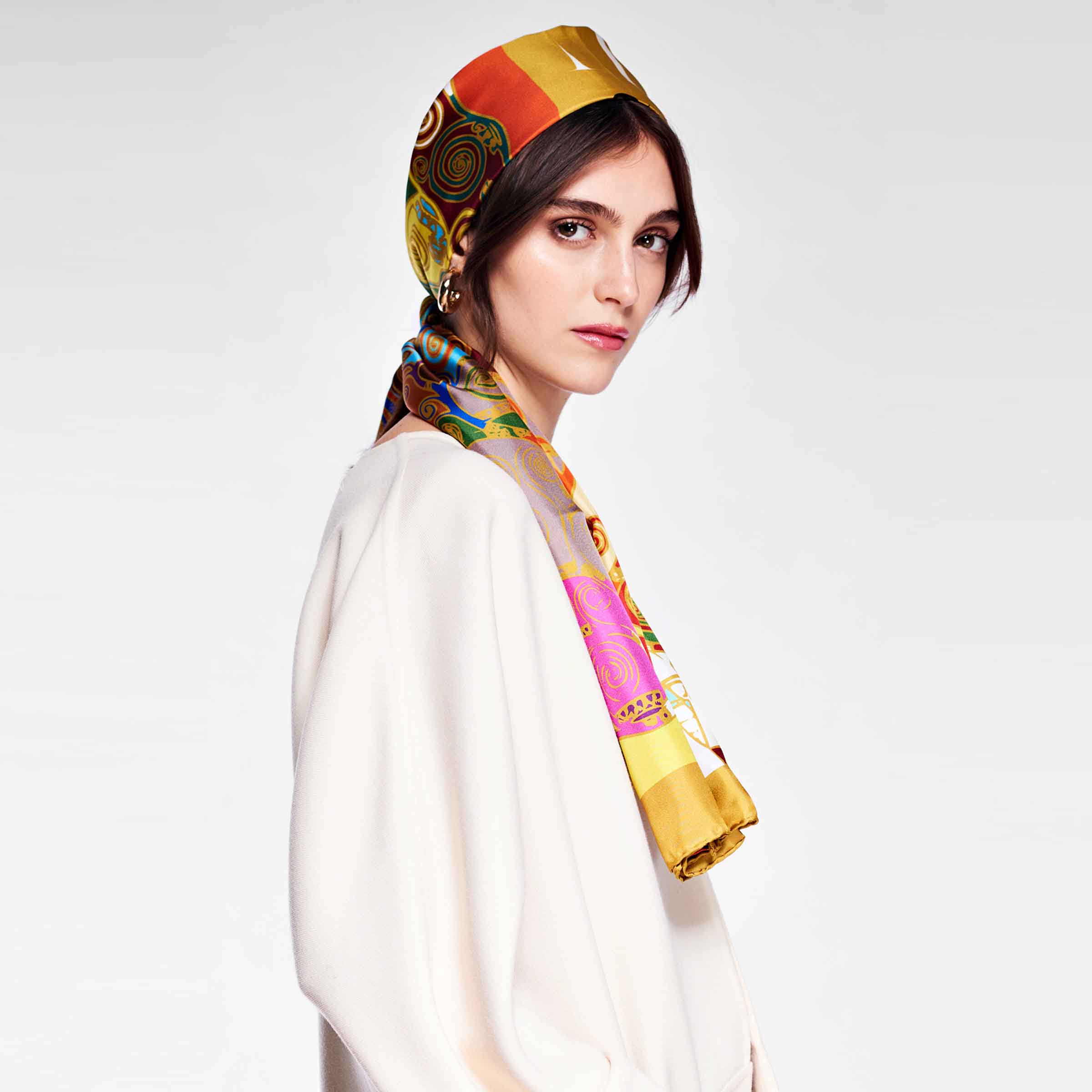 Silk and Cashmere Stole MOVING SNAILS by Orequo. Shop on Design Italy