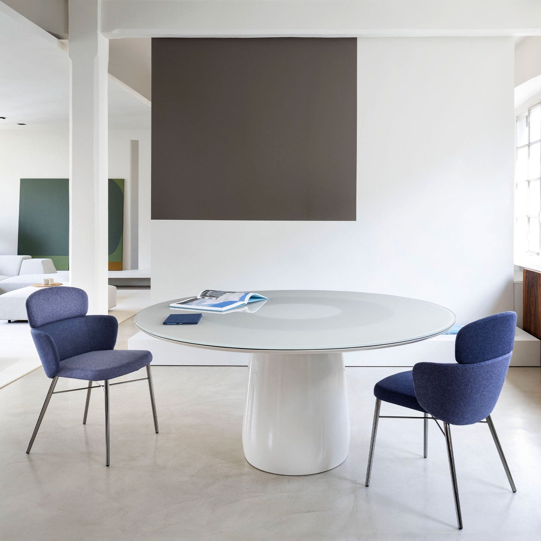 Glass Round Table ROUNDEL by Claesson Koivisto Rune for Baleri Italia ...