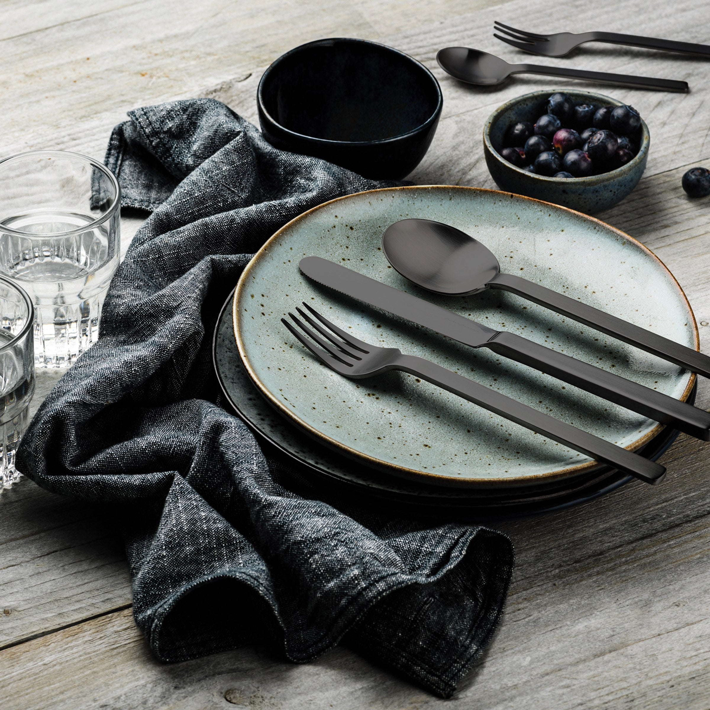 Stainless Steel Cutlery STILE Set of Seventy-Five by Pininfarina for ...