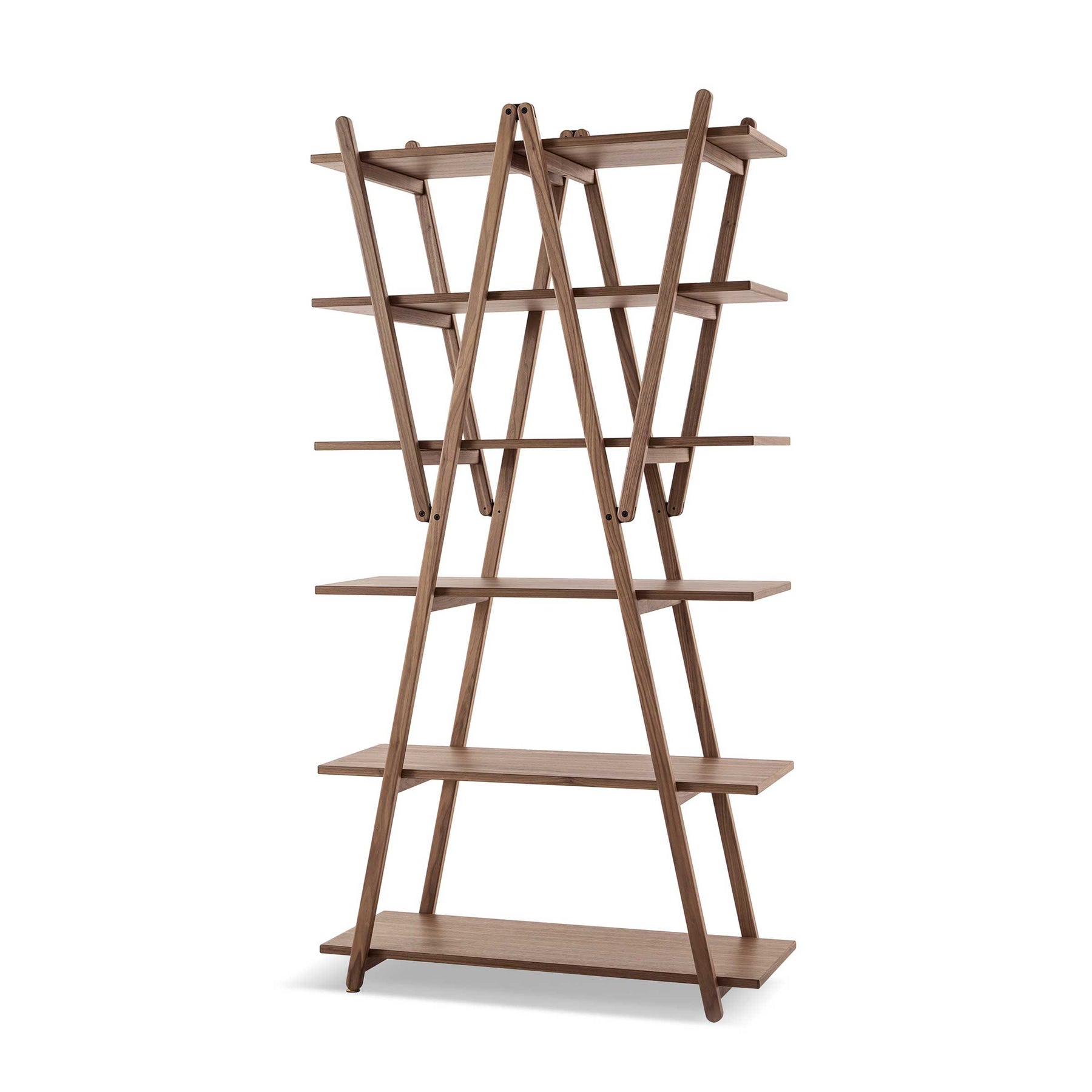 Folding Wood Bookshelf NUVOLA ROSSA by Vico Magistretti for Cassina ...