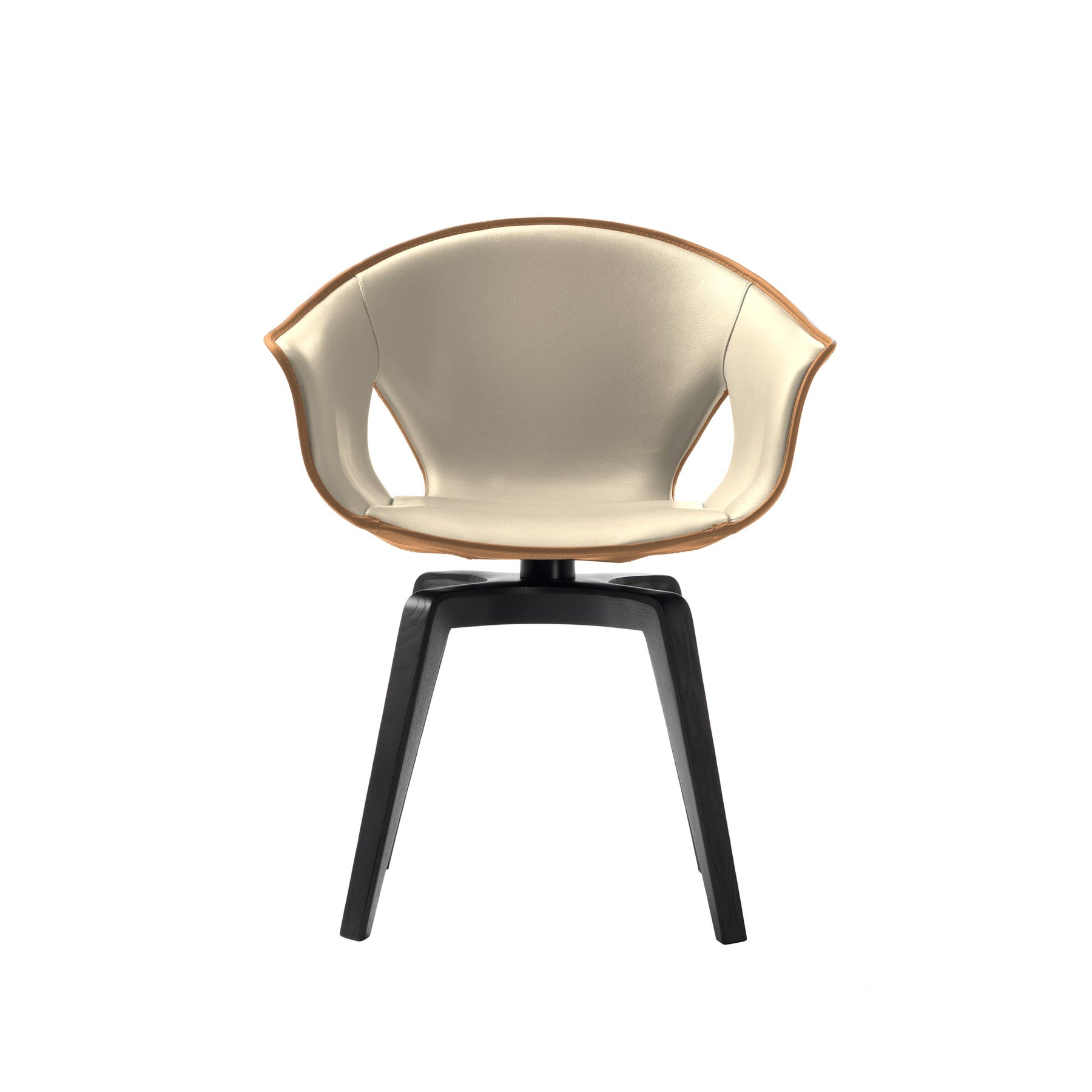 Leather Swivel Chair GINGER by Roberto Lazzeroni for Poltrona Frau ...