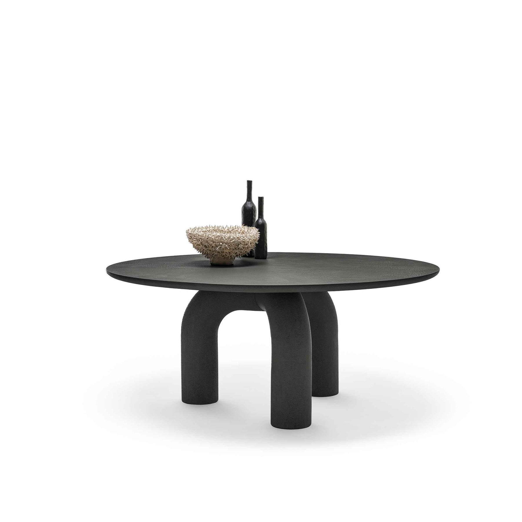 Wood Round Dining Table ELEPHANTE by Marcantonio for Mogg. Shop on Design Italy